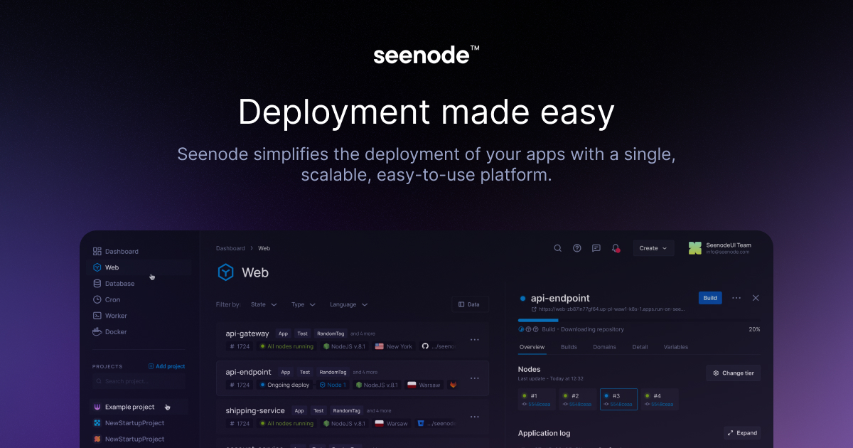 Deploy & Manage Your Apps and Databases | Seenode Cloud